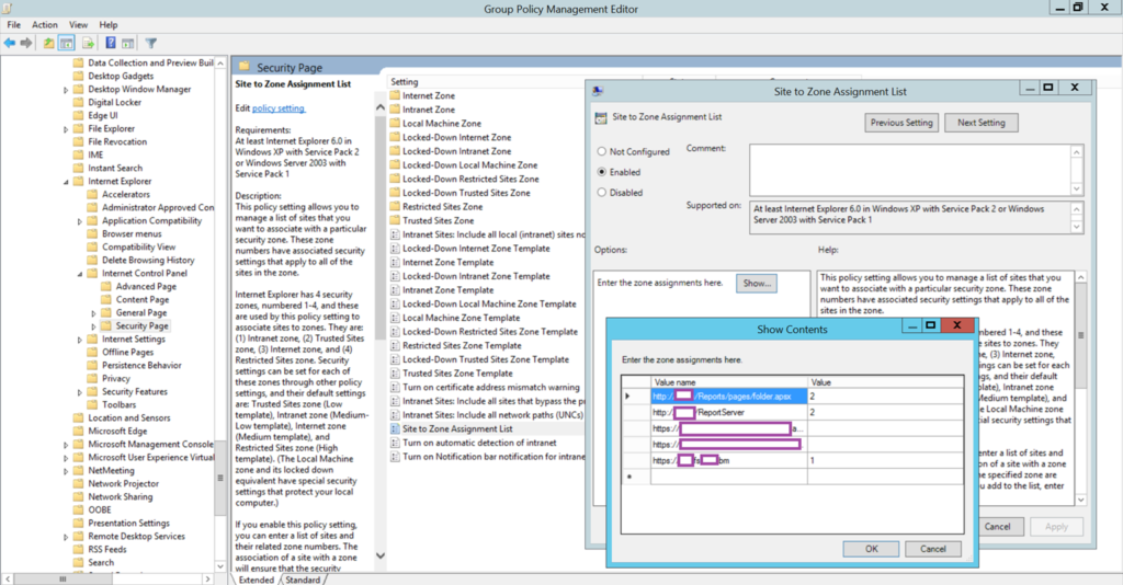 Logging onto ADFS Portal from Internal Network