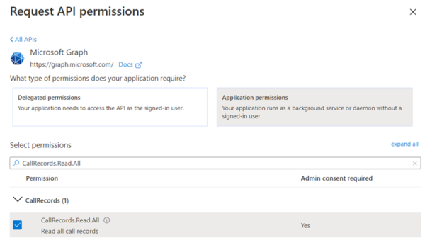 Setting up Graph API to export Microsoft Teams PSTN Usage Records with ...
