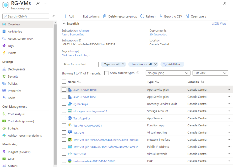 Moving App Service Resources Between Subscriptions