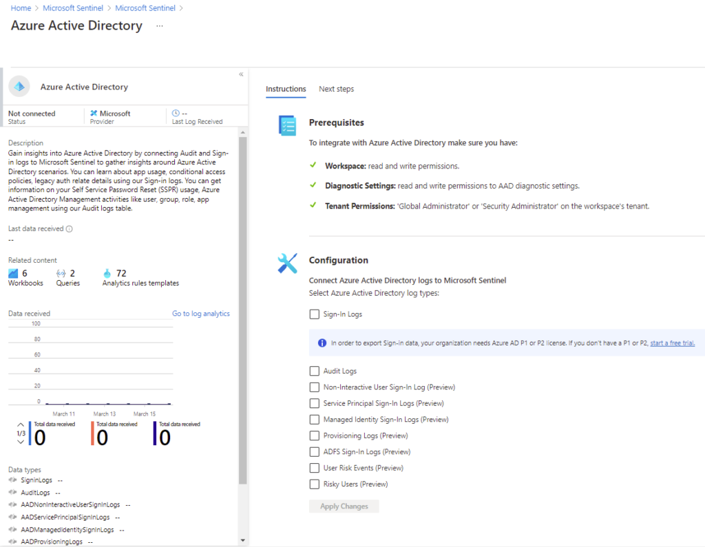 Setting Up Azure Sentinel for Advanced Security Log Capture