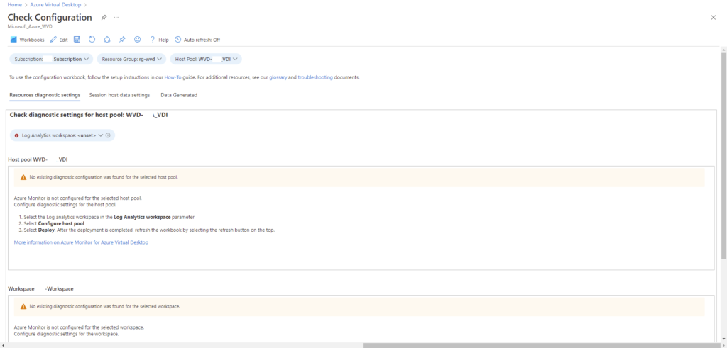 Configure Azure Monitor with Log Analytics