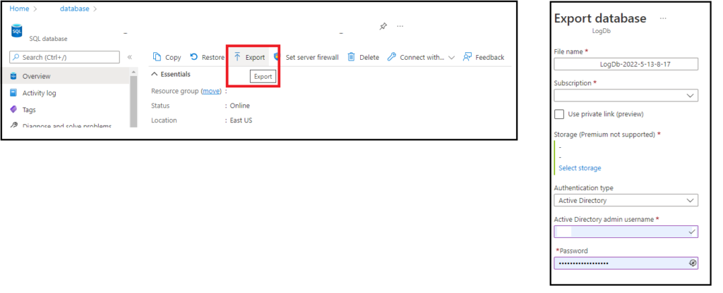 Export Azure Data with PowerShell Scripts