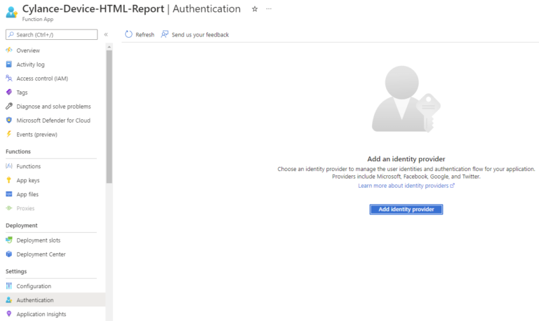 Securing Azure Function App to require authentication and granting ...