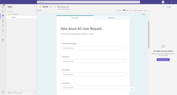 Automate Workflows with Microsoft Forms & Logic Apps