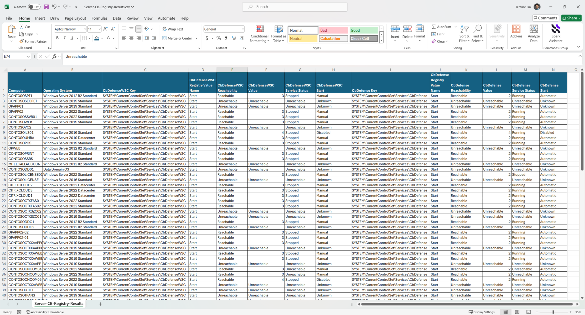 Retrieve Windows Service Status and Startup Type