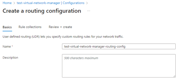 Create & Manage UDRs with Azure Virtual Network Manager