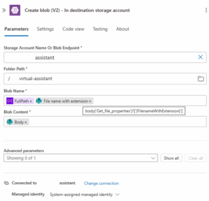 Configuring a Logic App to detect files uploaded to SharePoint, copy ...
