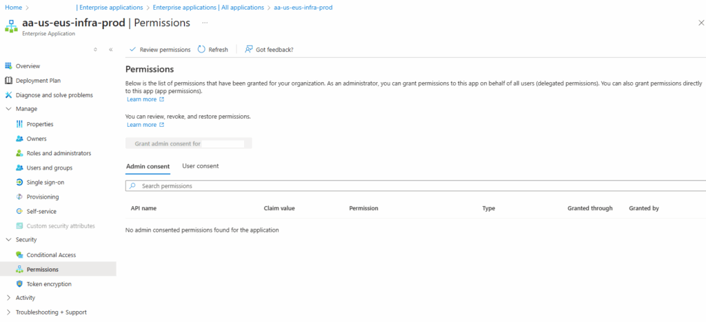 Granting an Automation Account Managed Identity (Enterprise Application ...