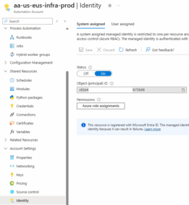 Granting an Automation Account Managed Identity (Enterprise Application ...