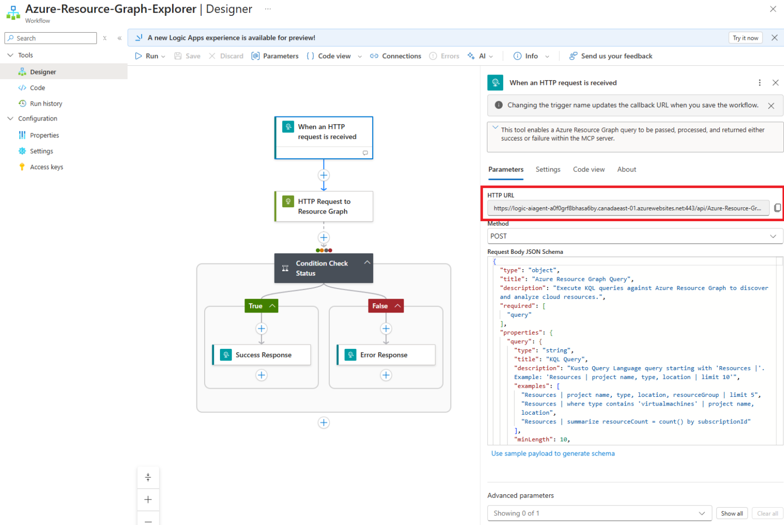 Configuring a Logic App as an MCP server for AI Foundry agent to use as ...