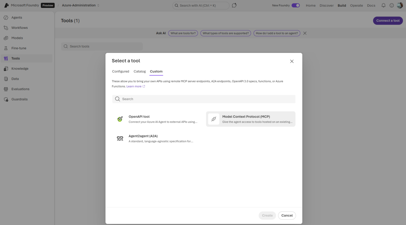 Configuring a Logic App as an MCP server for AI Foundry agent to use as ...