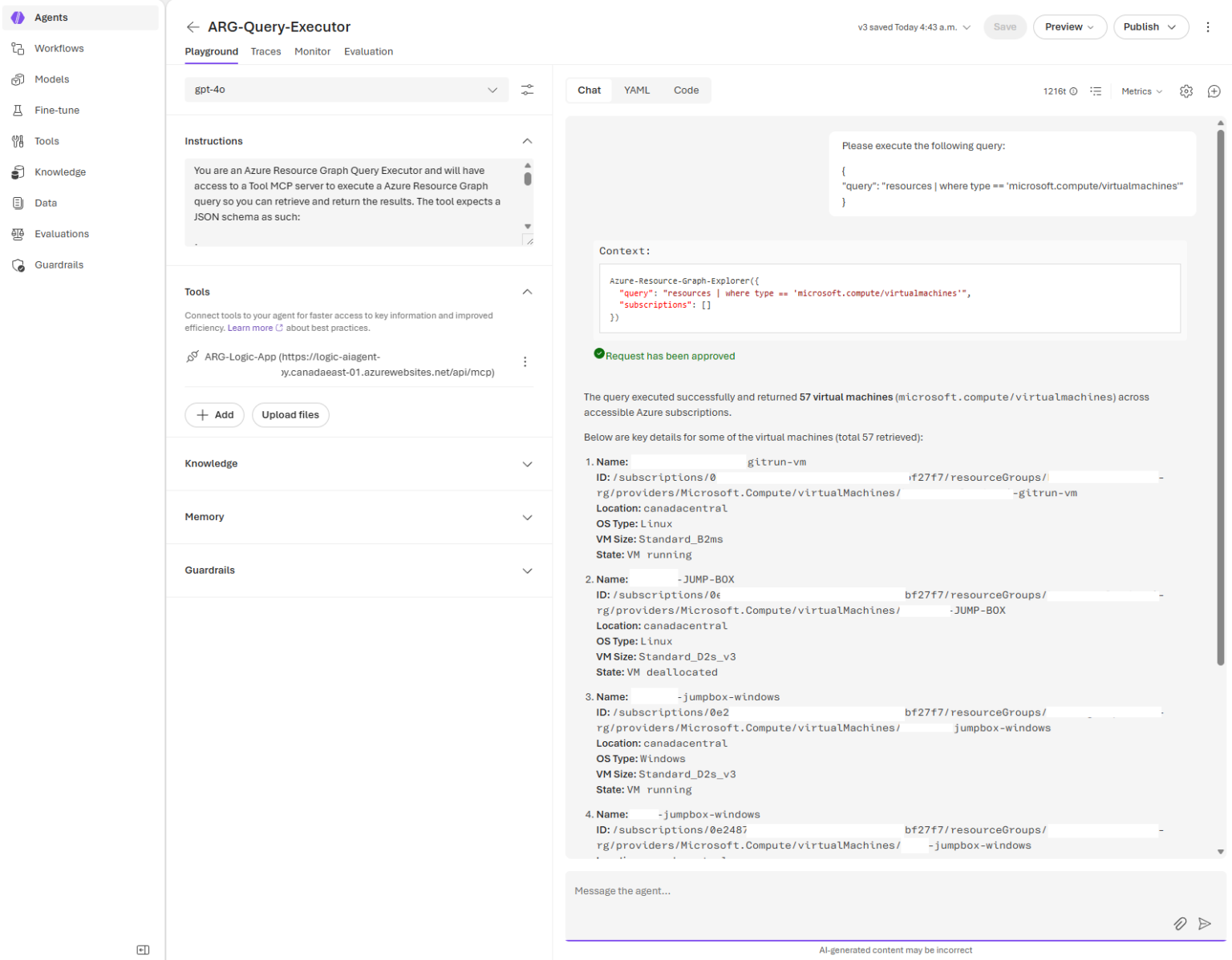 Configuring a Logic App as an MCP server for AI Foundry agent to use as ...